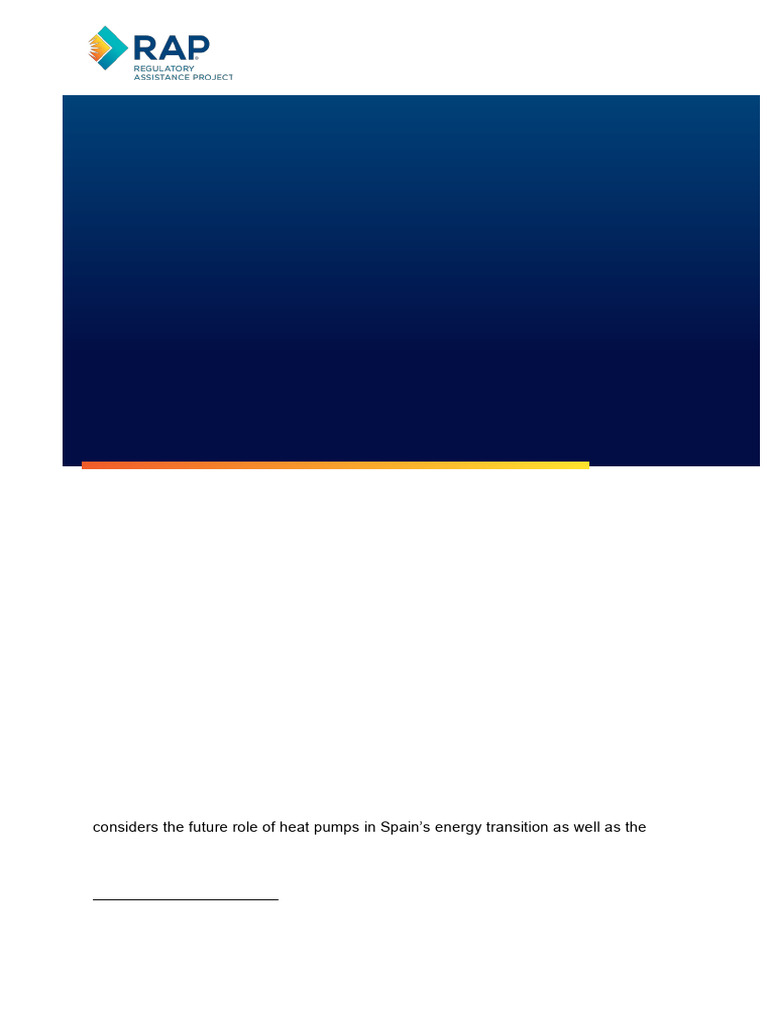RAP Lowes Gibb Spain Heat Pump Policy September 2024 | PDF | Water ...