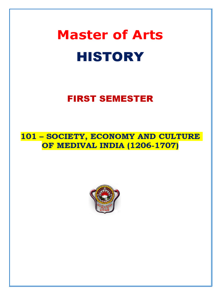 Master of Arts: History | PDF | Travel