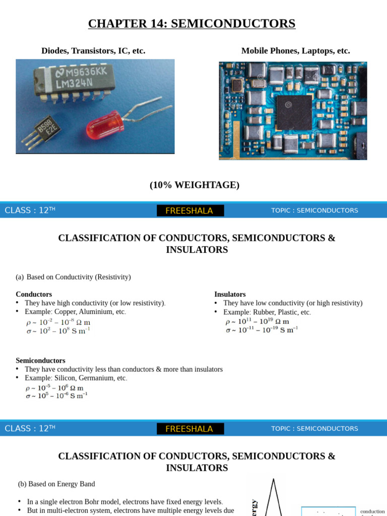Semiconductors 1 | PDF | P–N Junction | Semiconductors