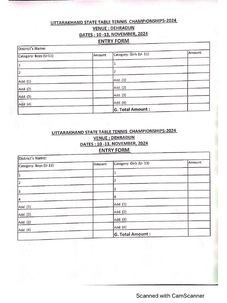 Entry Form State TT Championship | PDF