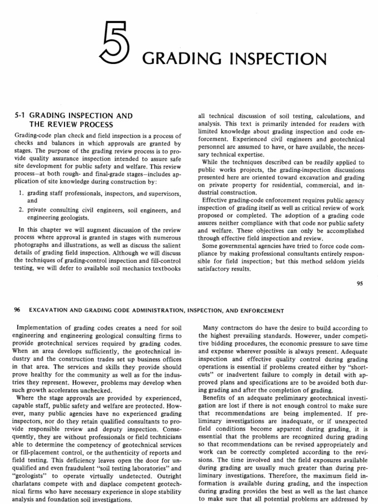 Grading Inspection Scullin-Ch5 | PDF