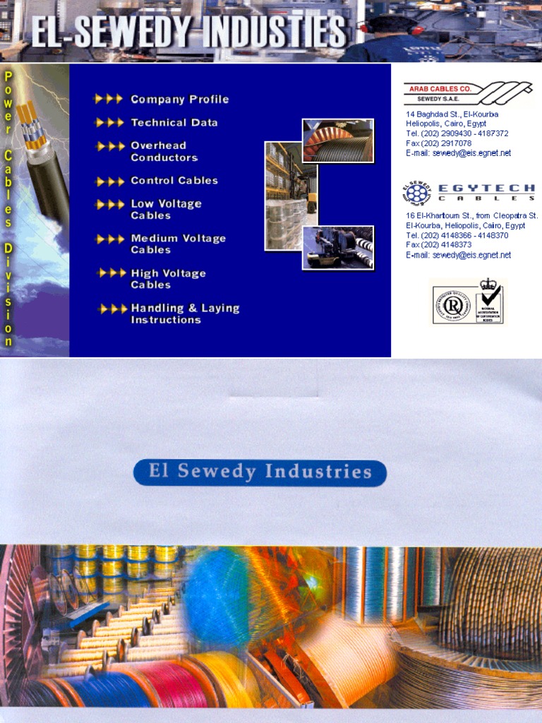 El Sewedy Cables - Egytech Catalog | PDF | Electrical Wiring ...