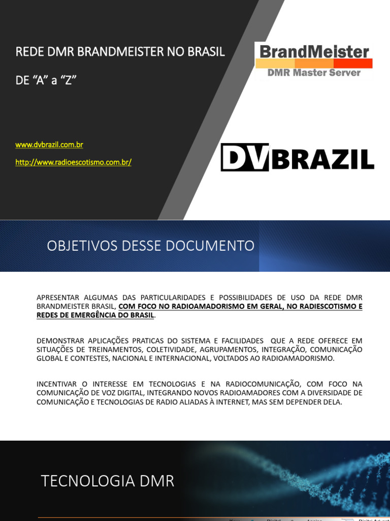 DMR Brandmeister Brasil 20210516 | PDF | Radioamadorismo | Rede de computadores