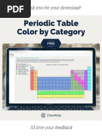 Color Your Own Periodic Table | PDF | Periodic Table | Chemical Elements