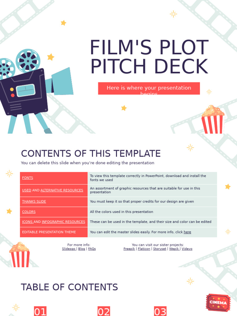 Film's Plot Pitch Deck by Slidesgo | PDF | Market (Economics) | Pricing