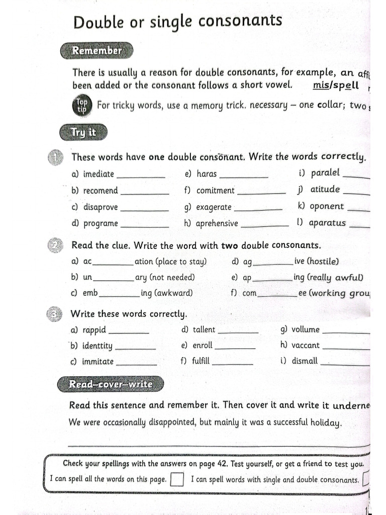 Spelling PG 20 | PDF
