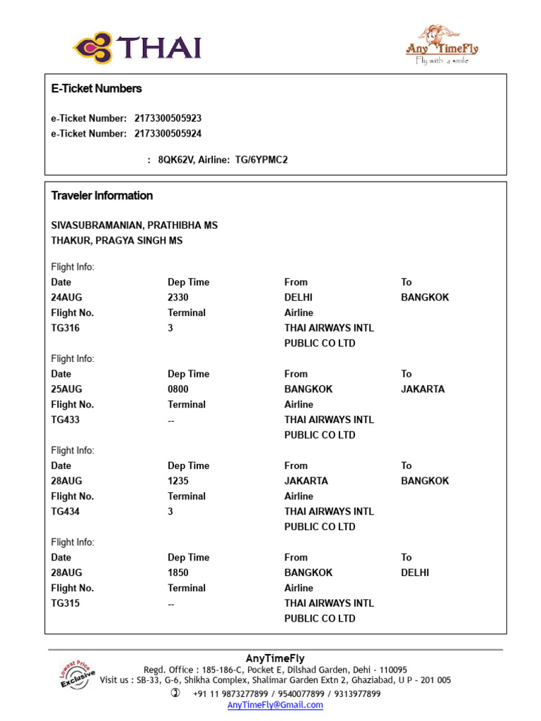 E-Ticket Numbers: Booking Reference | PDF | Aviation | Civil Aviation