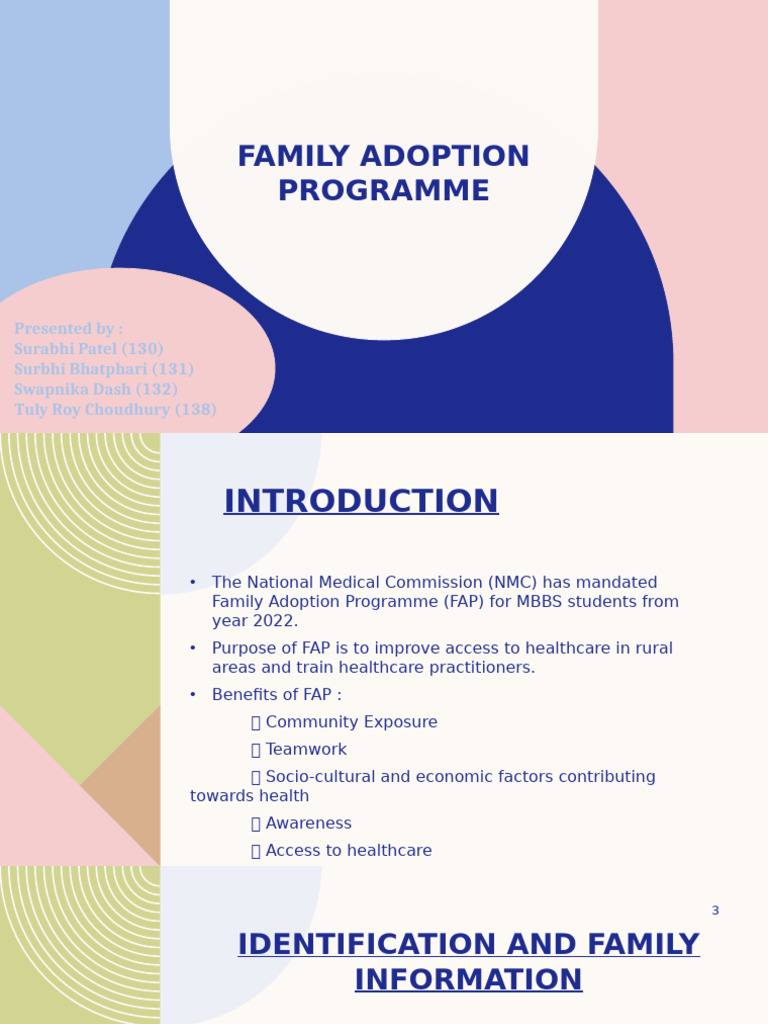 Family Adoption Programme Overview | PDF | Medical Specialties
