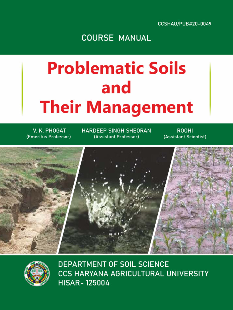 SOILS-301 Manual | PDF | Soil | Erosion