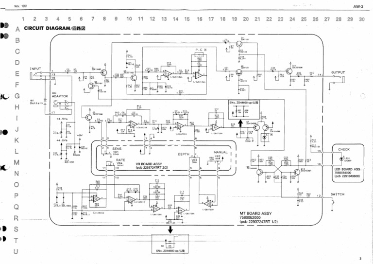 Roland Filter LPF Schematic For Guitar Pedal Users Wanting Wah | PDF