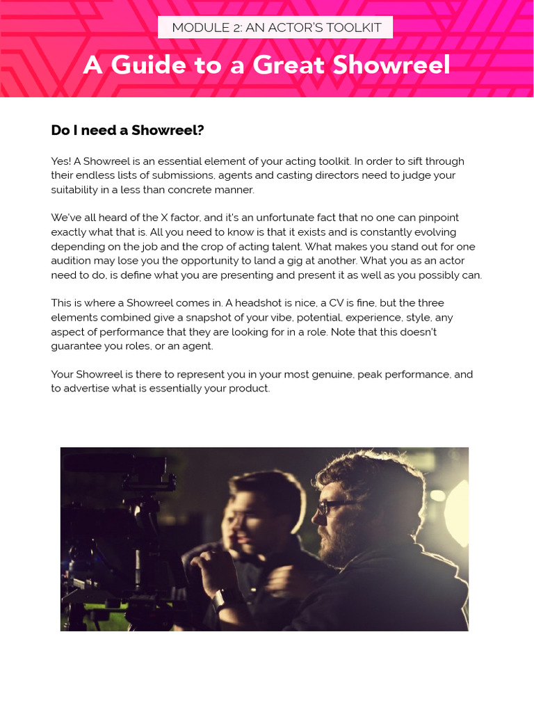 Essential Guide to Creating a Showreel | PDF | Home & Garden