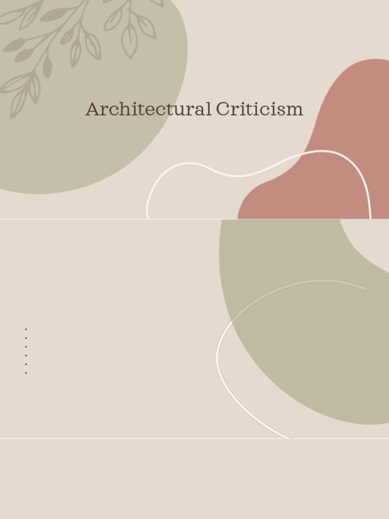 Mastering Architectural Criticism Techniques | PDF | Reason | Design