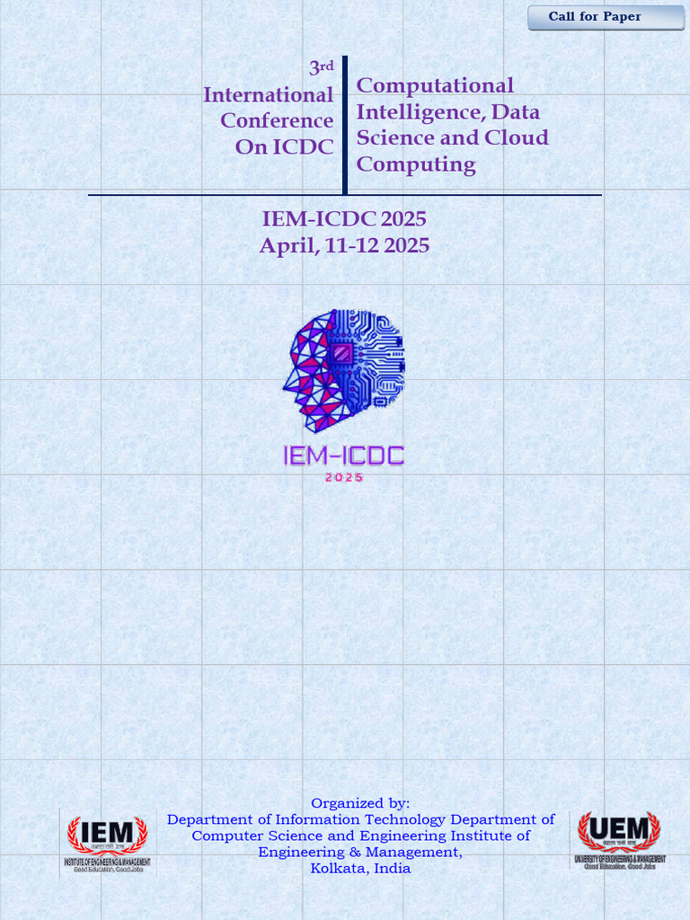3 International Conference On Icdc Computational Intelligence, Data ...