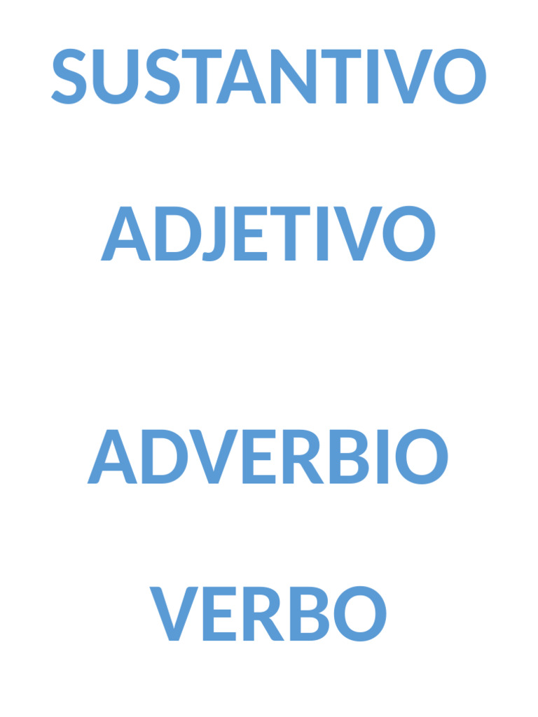 Sustantivo Adjetivo Adverbio Determinante Complemento | PDF