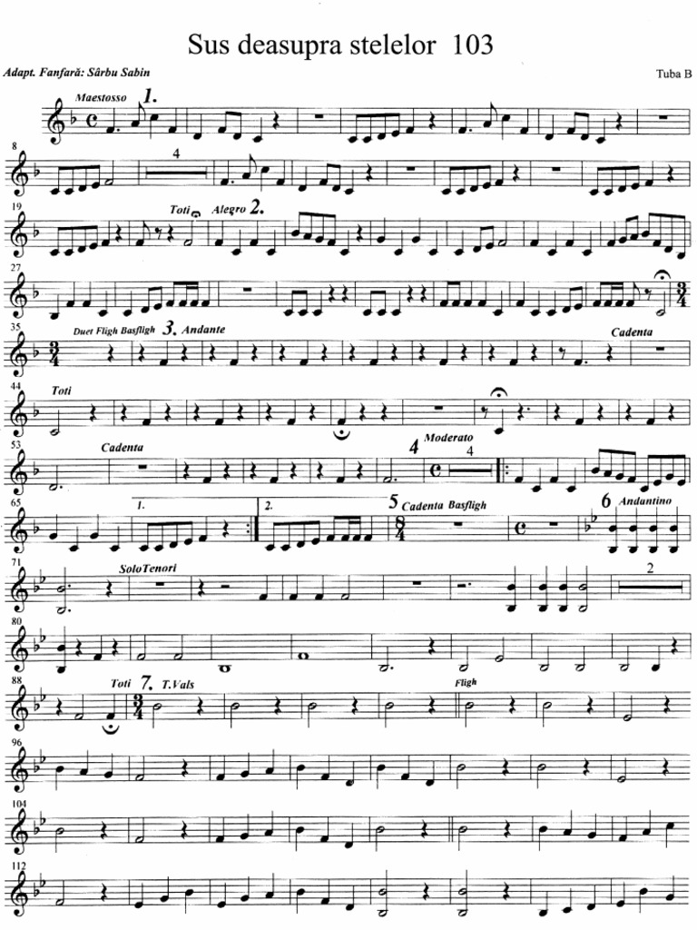 103a Bass Si Bemol | PDF