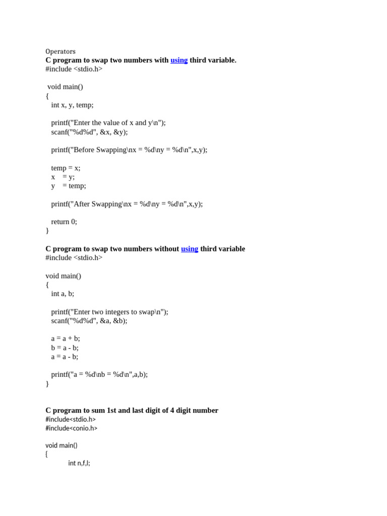 DOC LM Practical | PDF | Integer (Computer Science) | Computer Programming DOC LM Practical | PDF | Integer (Computer Science) | Computer Programming