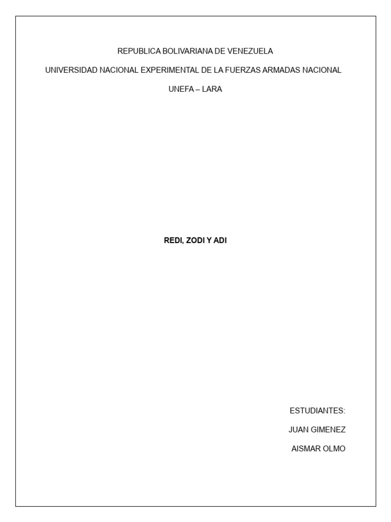 Zodi, Redi Adi | PDF | Venezuela