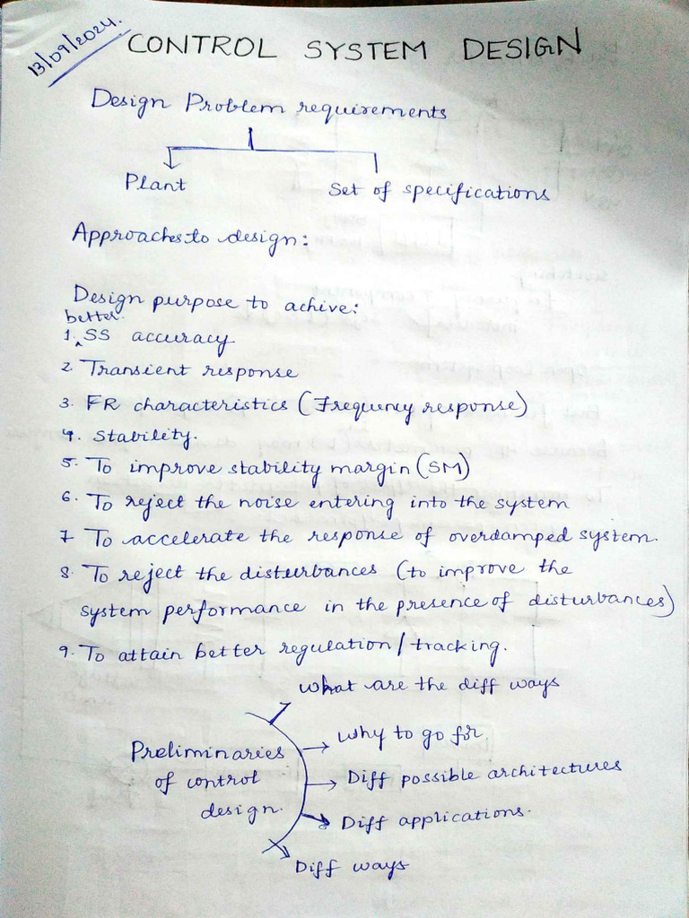 Introduction To Control System Design | PDF
