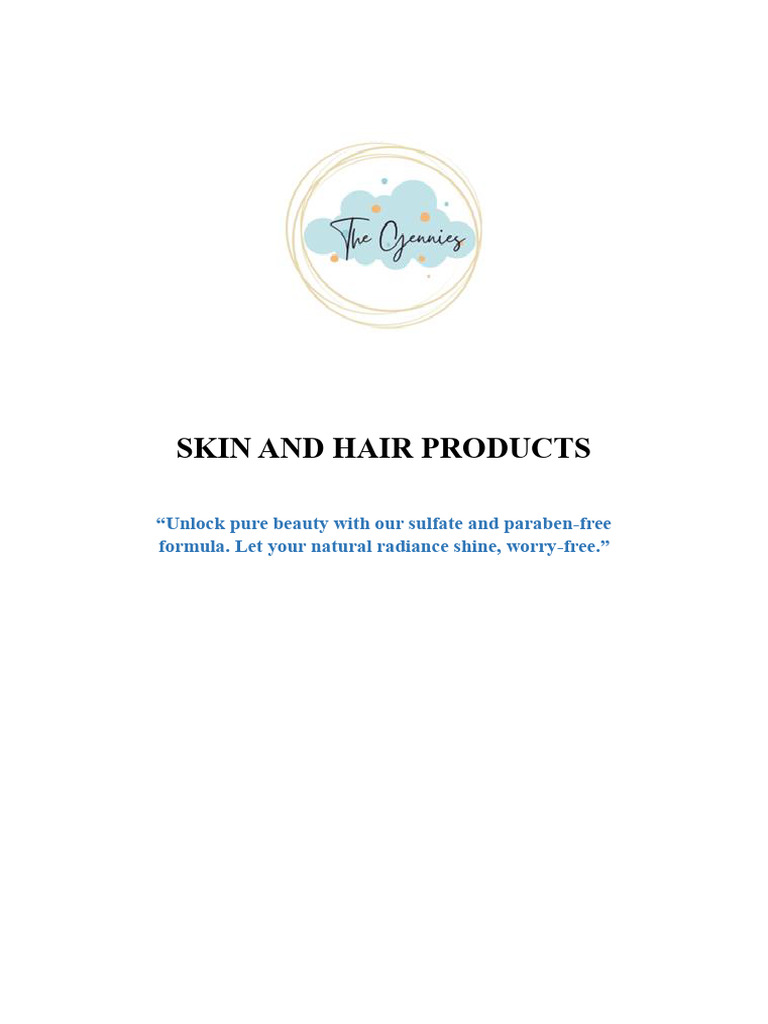 Sulfate-Free Skin & Hair Products Guide | PDF | Shampoo | Scar