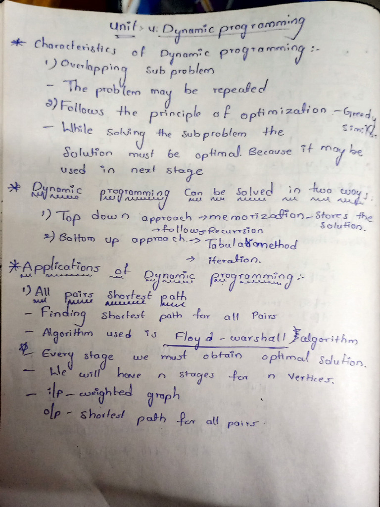 ADSAA Unit 4 Notes | PDF