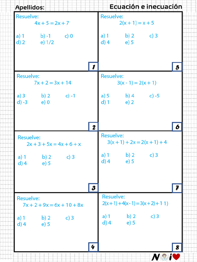 Ecuaciones e Inecuaciones | PDF