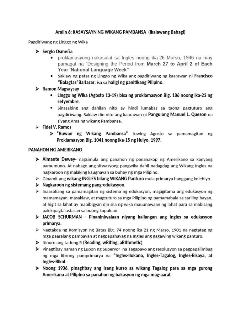 Prefinal Handouts Filipino 11 | PDF