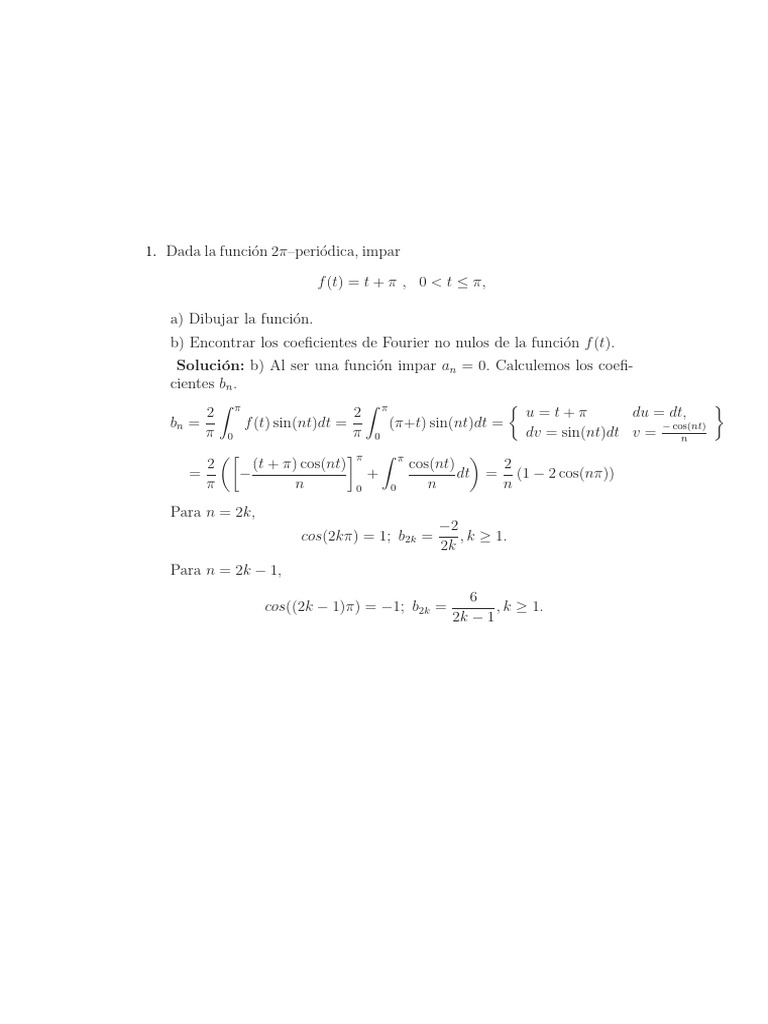 Problema2 SeriesFourier Resuelto | PDF