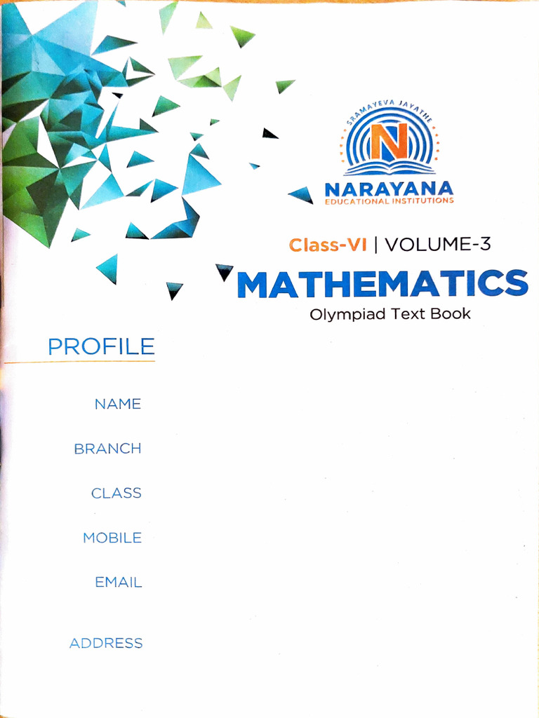 Class 6 Maths Volume 3 | PDF