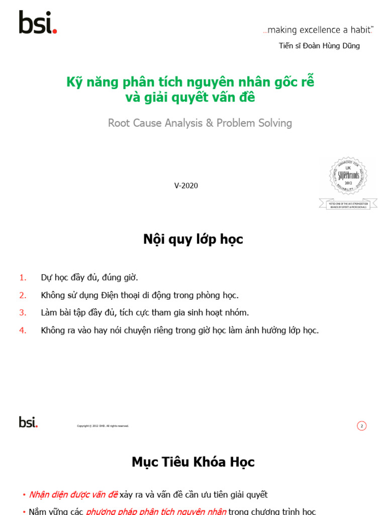 3-Root Cause Analysis & Problem Solving (2 Days) 2020 | PDF