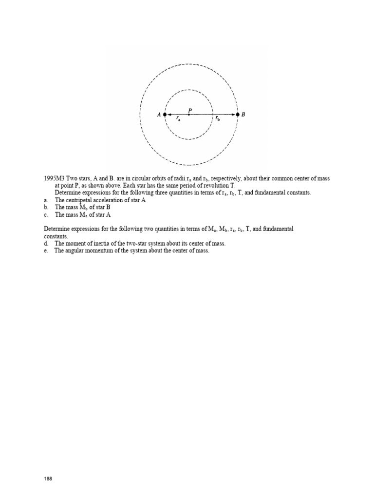 Apc Gravitation Practice | PDF | Orbit | Mass