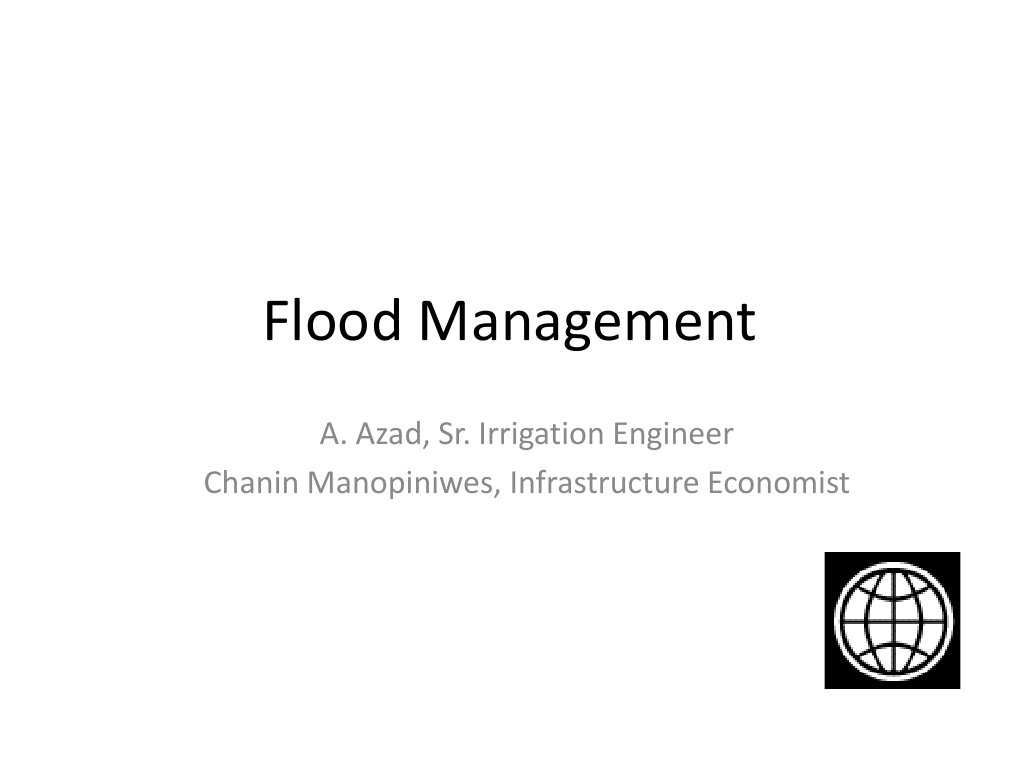 WorldBank Flood Management Azad | PDF | Flood | Water Resources
