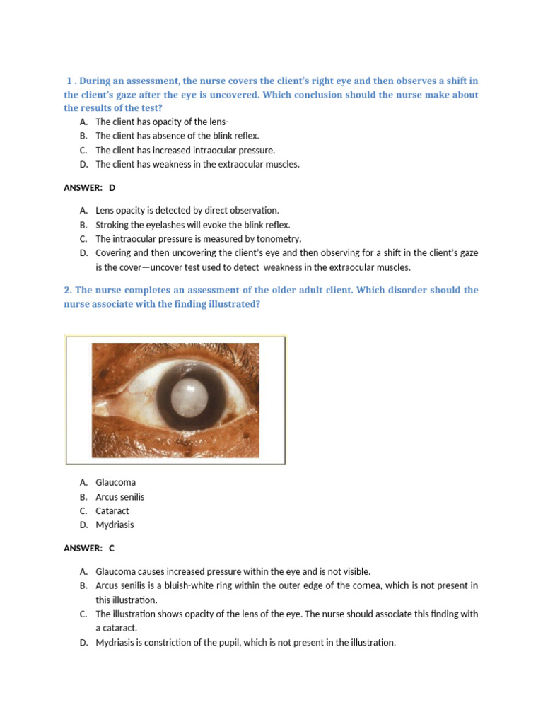 35 Sensory Management | PDF | Cataract | Glaucoma