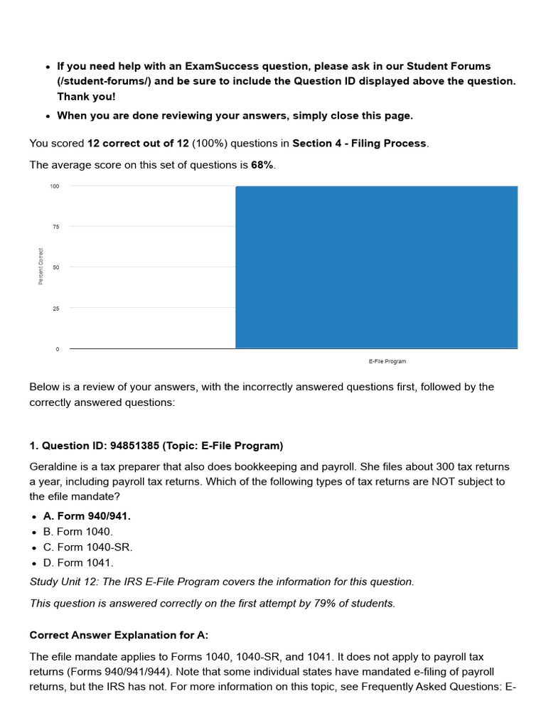 IRS E-File Mandate and Exceptions | PDF | Internal Revenue Service ...