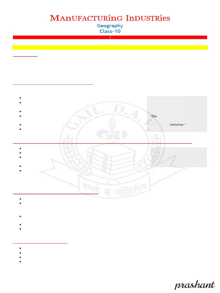 Manufacturing Industries | PDF | Pollution | Sugarcane