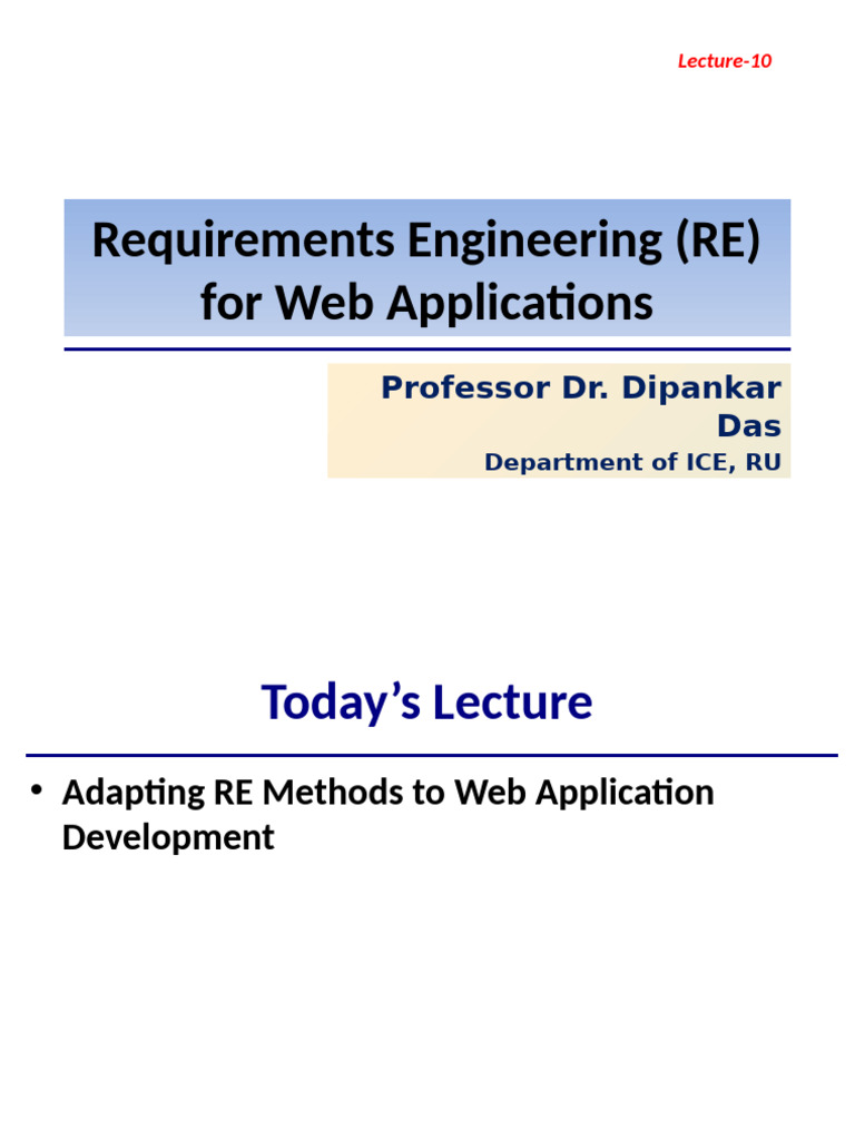 Lecture 10 | PDF | Use Case | Specification (Technical Standard)