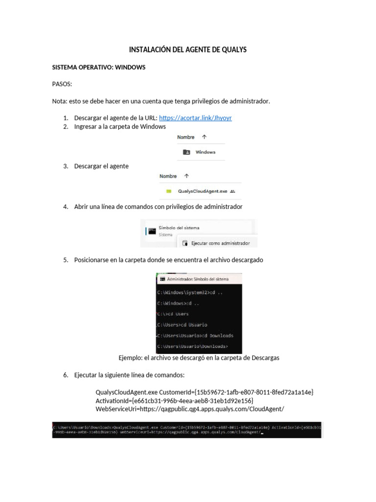 Instalación Del Agente de Qualys | PDF | Finanzas y dinero | Informática