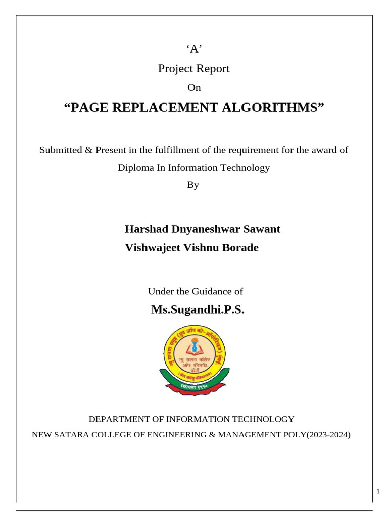 OSY Micro Project | PDF | Computer Data Storage | Computer Data