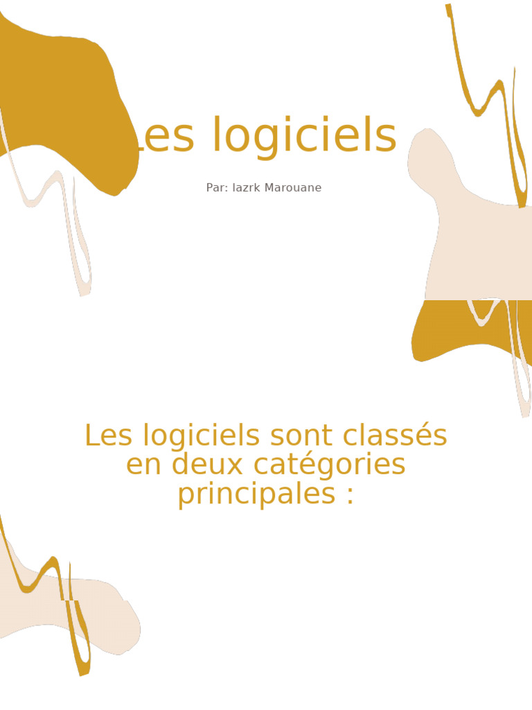Les Logiciels - 20241103 - 214427 - 0000 | PDF | Logiciel | Application