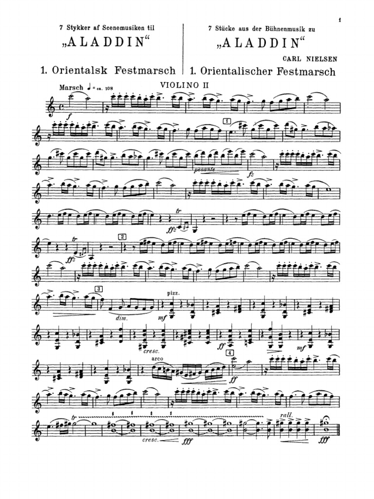 Nielsen-Aladdin-Suite - 12 Violins II | PDF