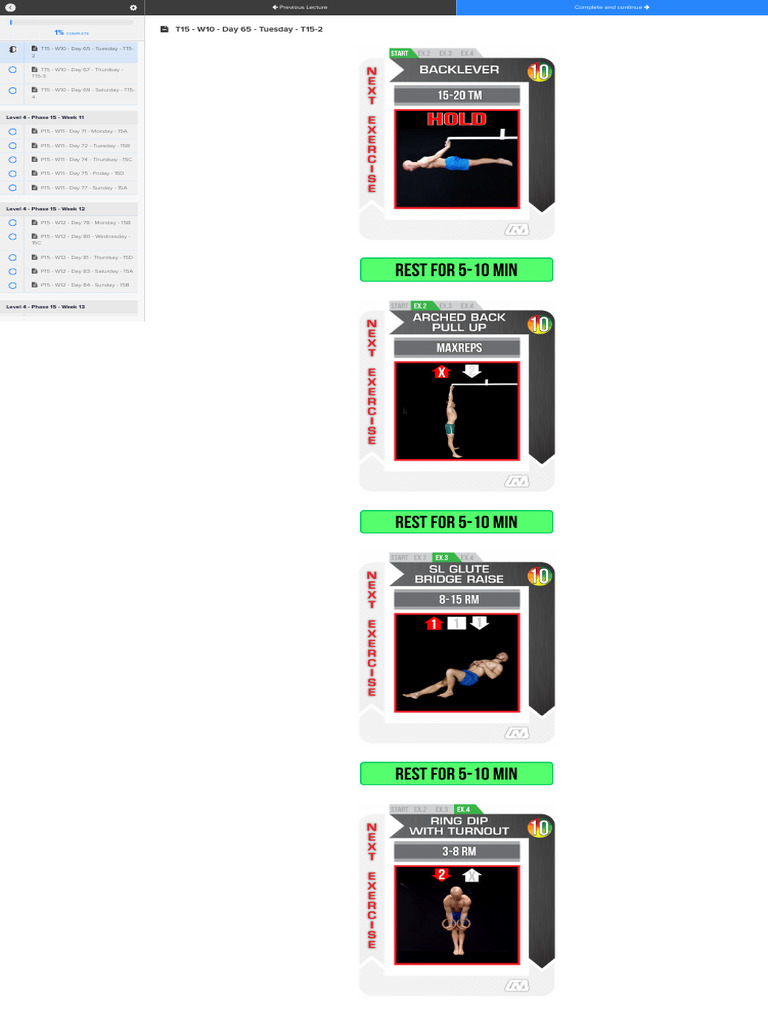 T15 - W10 - Day 65 - Tuesday - T15-2 - Cali Move | PDF