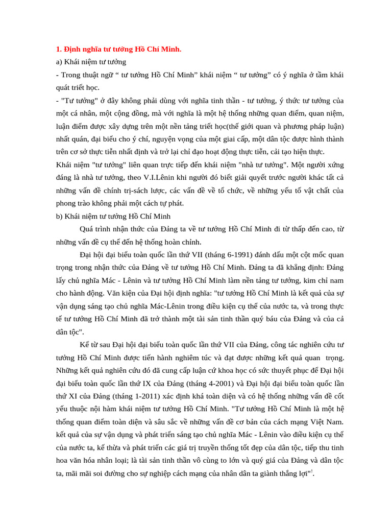 D CNG On T TNG H Chi Minh Docx | PDF