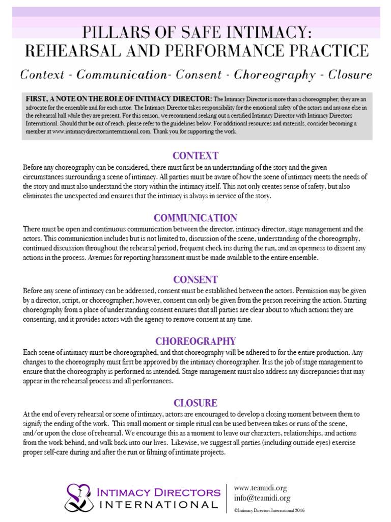 Pillars of Intimacy Direction | PDF | Social Psychology