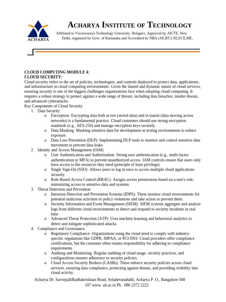 Module4 Cloudcomputing Final 17308673843060 | PDF | Security | Computer Security