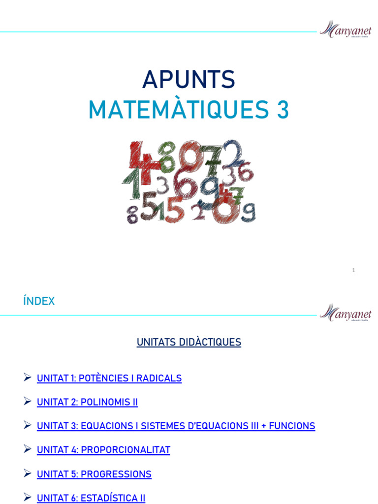 Matemàtiques 3 - Apunts 23-24 | PDF