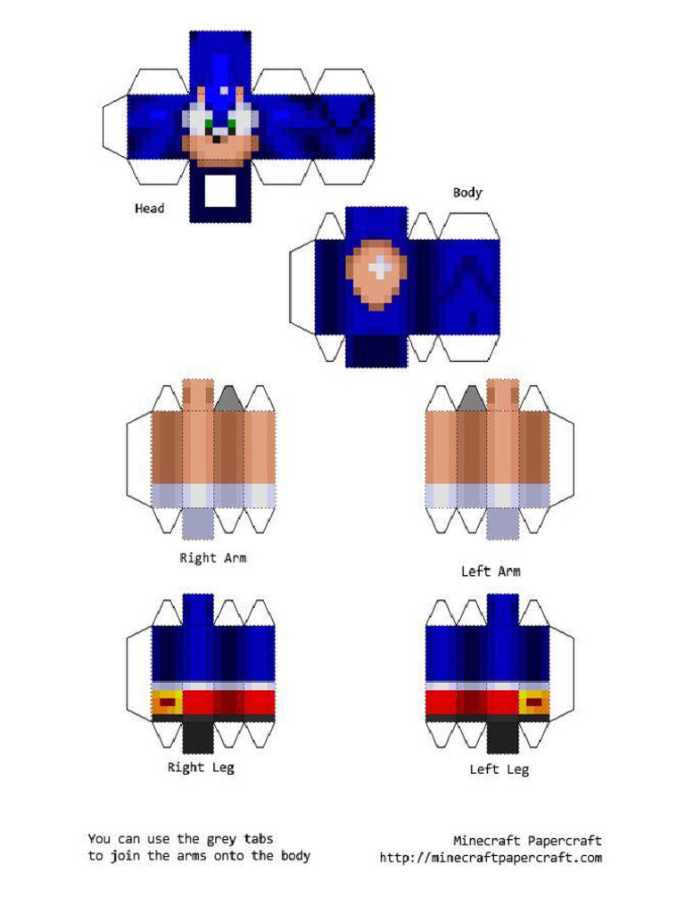 Cubeecraft Sonic Minecraft A Color | PDF