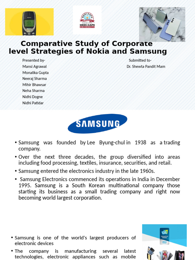 Samsung Vs Nokia | PDF | Samsung | Nokia