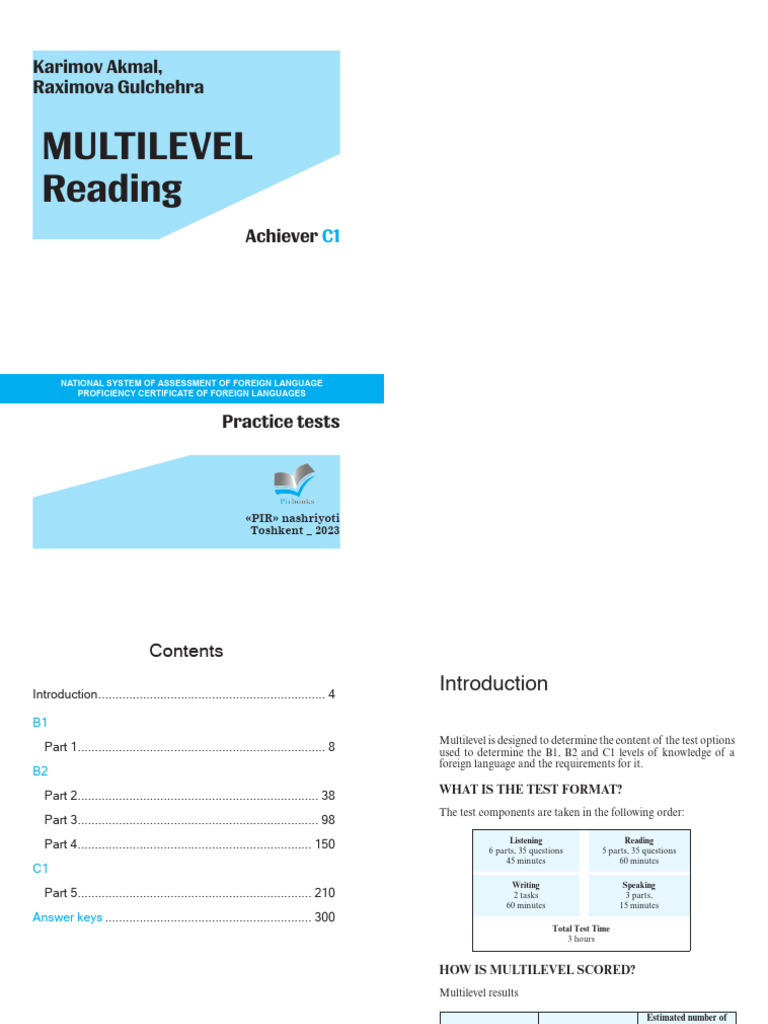 Multilevel Reading Fragment Booklet | PDF | Jeans