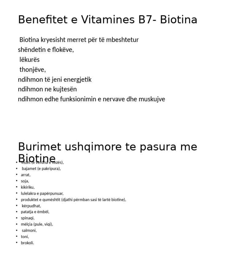 Biotina B7 | PDF