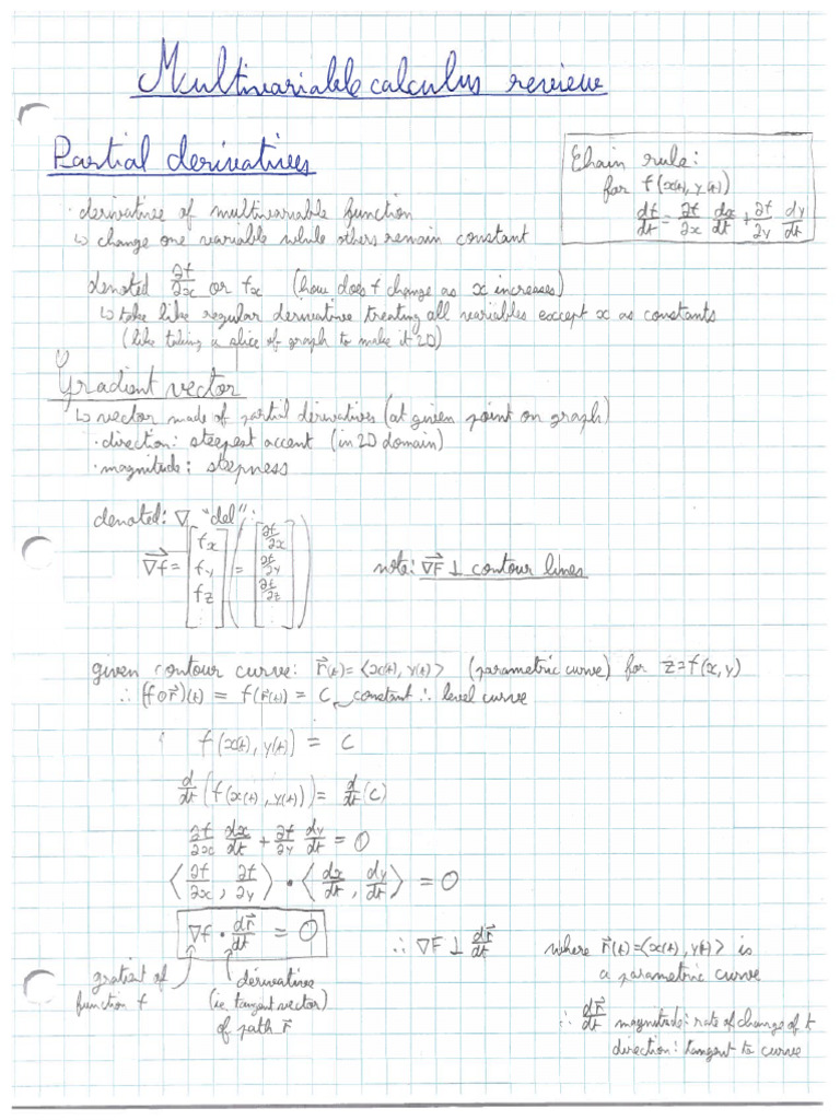 Math 264 - Notes | PDF
