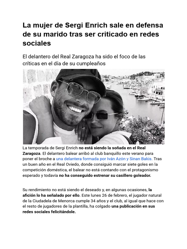 Defensa de Clara Piera a Sergi Enrich | PDF